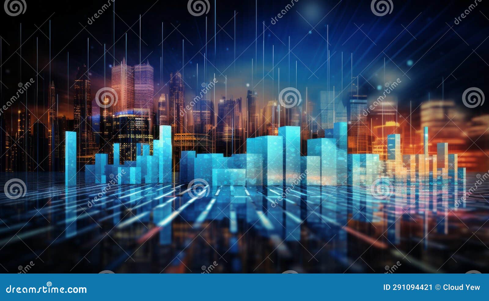 Tech Driven Business Dynamics on Dynamic Digital Backdrop Stock ...