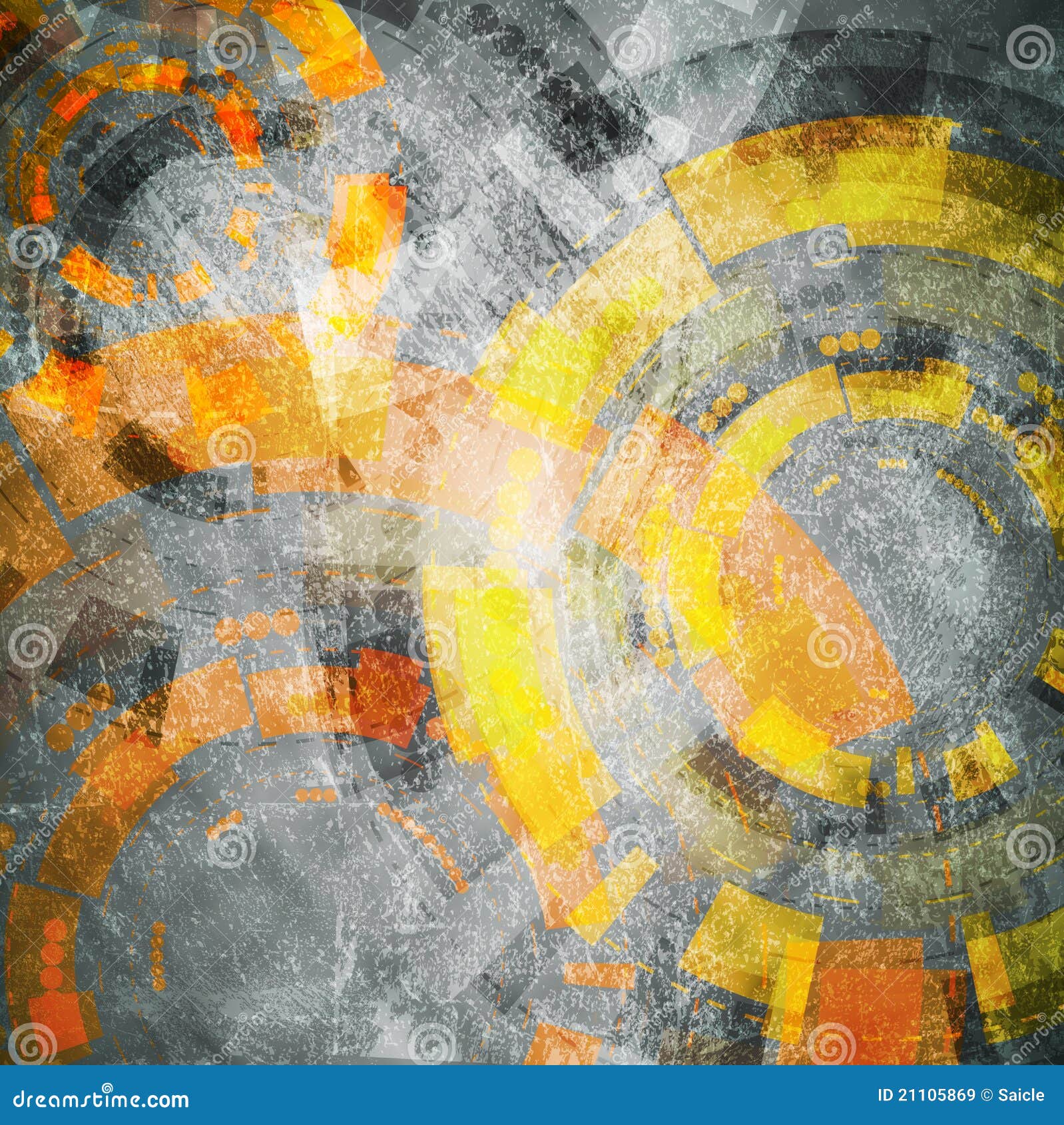 Tech Elements on Grey Backdrop Stock Vector - Illustration of colorful ...