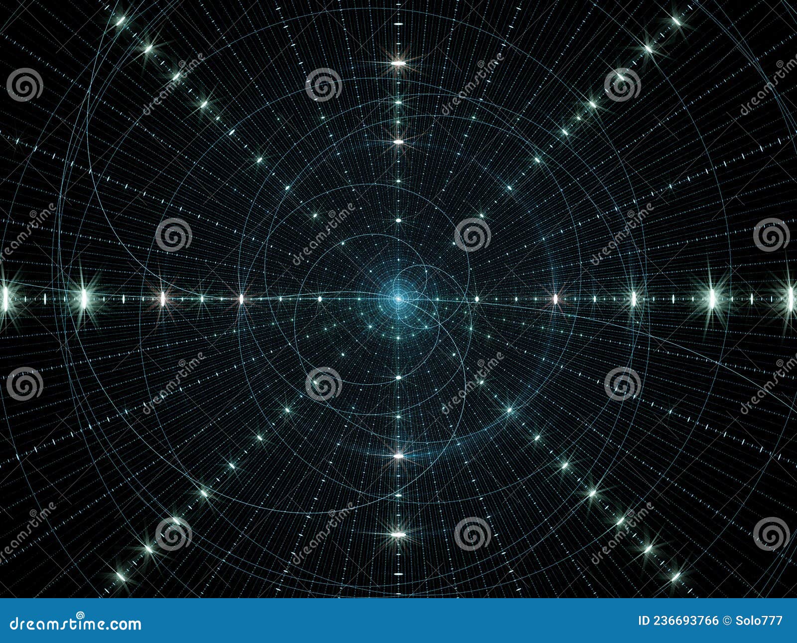 Tech or Esoteric Texture with Light Effect- Abstract Illustration Stock ...