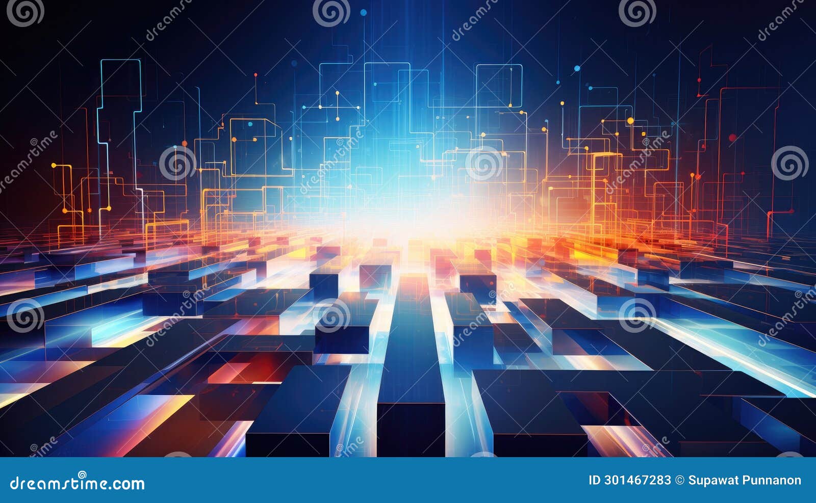 Tech Evolution Unveiled: Abstract Background for Business Development ...