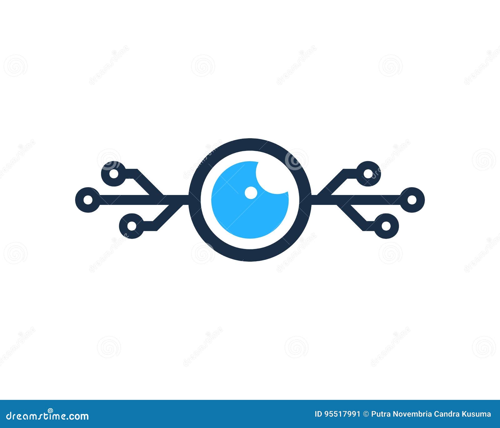 Tech Eye Icon Logo Design Element Stock Vector - Illustration of ...