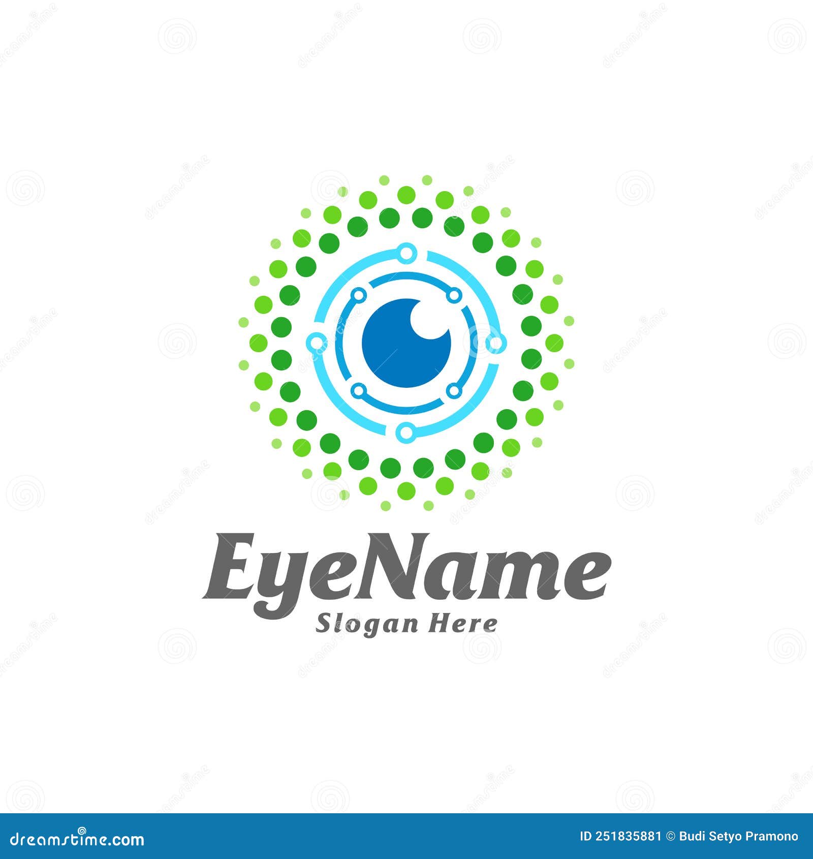 Tech Eye Logo Design Template. Eye Tech Logo Concept Vector Stock ...