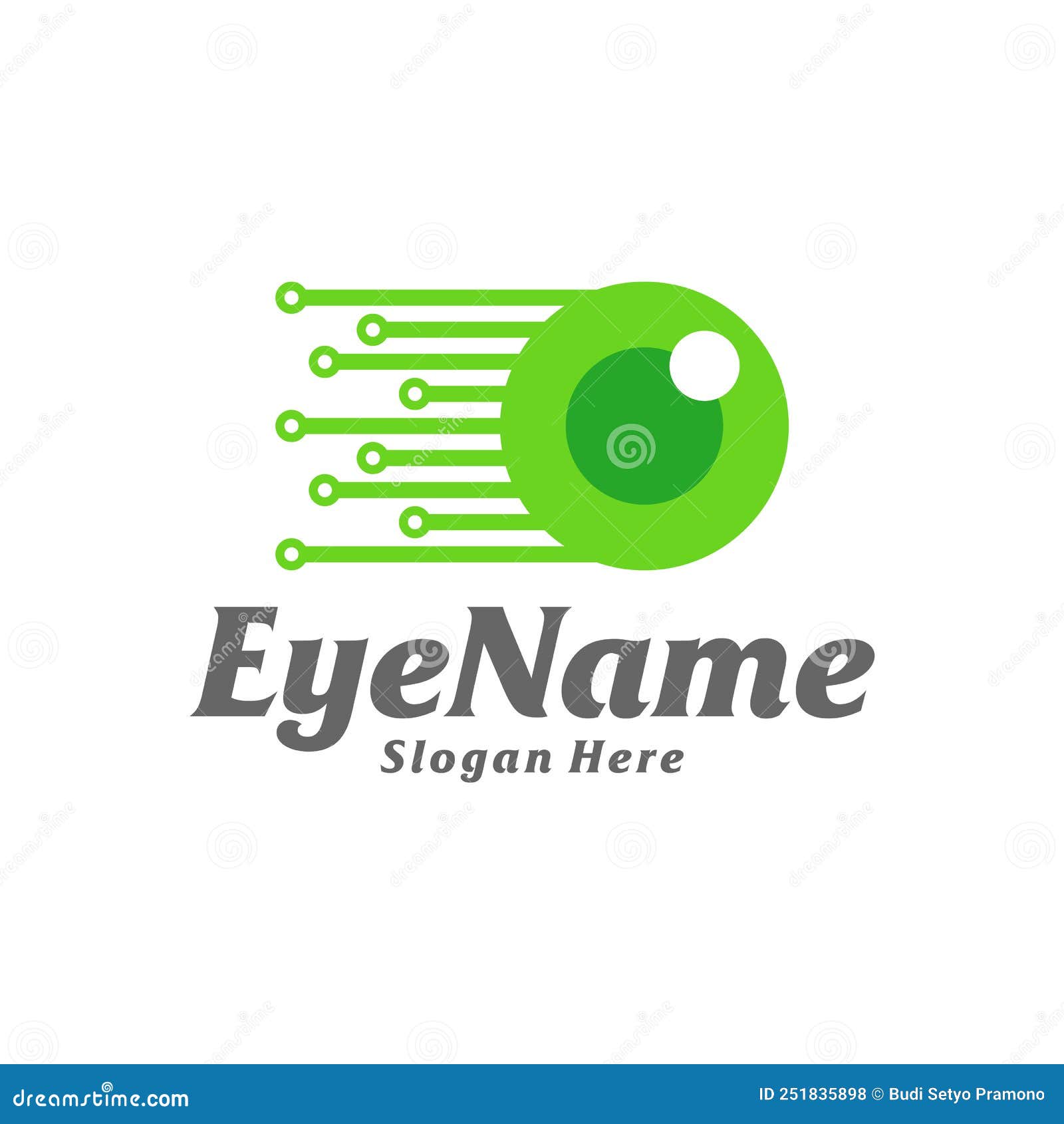 Tech Eye Logo Design Template. Eye Tech Logo Concept Vector Stock ...