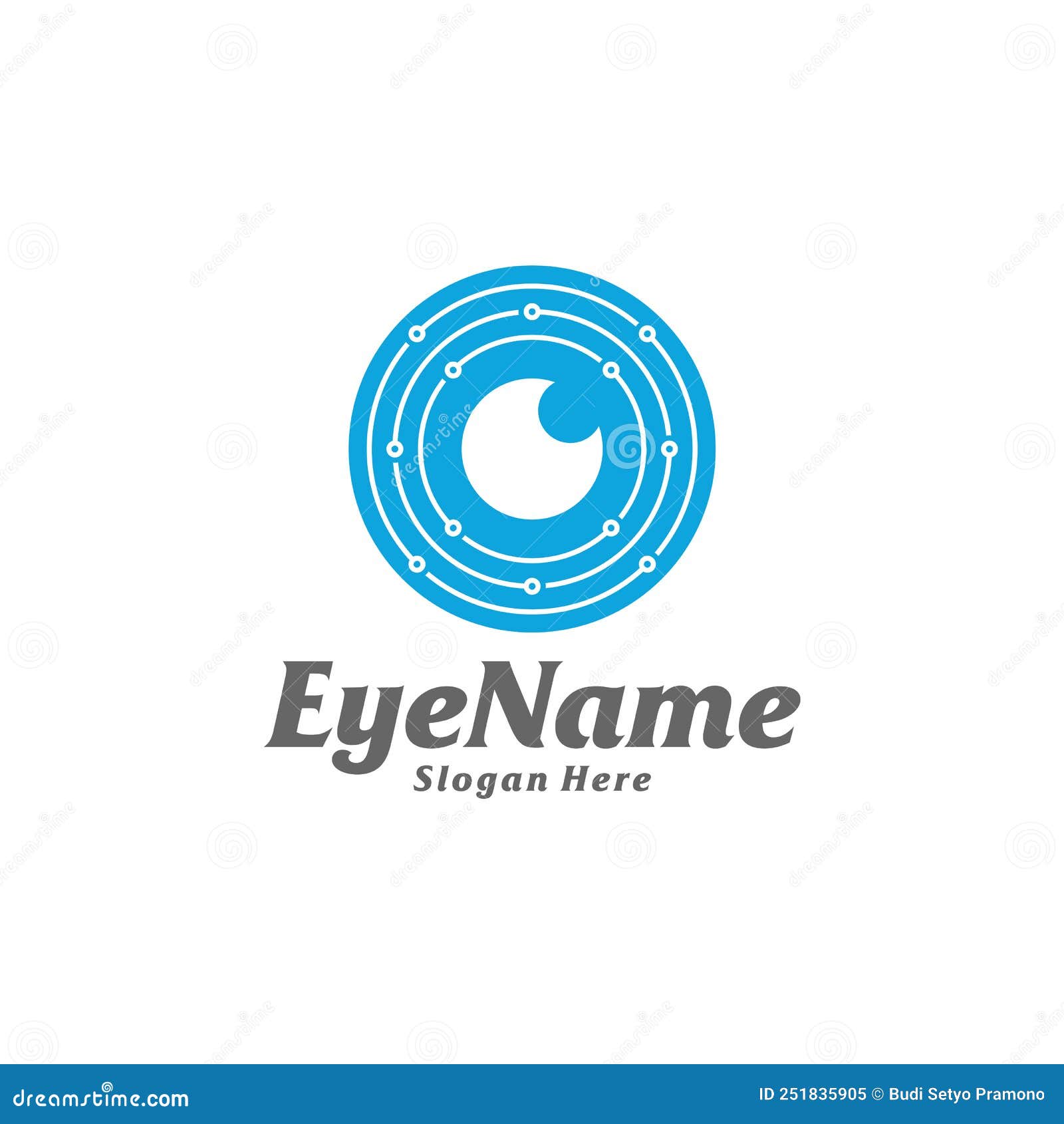 Tech Eye Logo Design Template. Eye Tech Logo Concept Vector Stock ...
