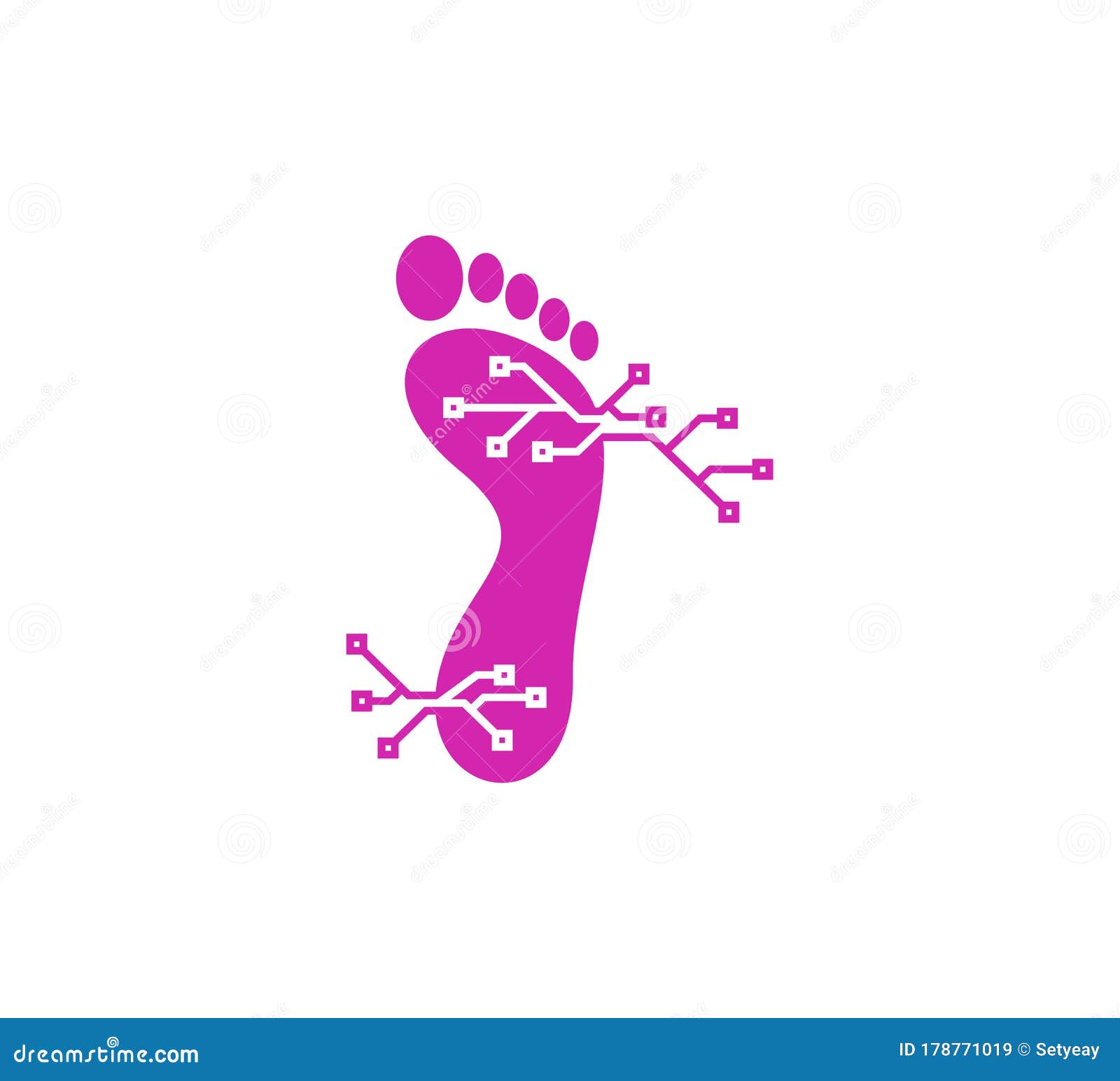 Tech Foot Logo Vector Template, Creative of Foot Logo Design Concepts ...