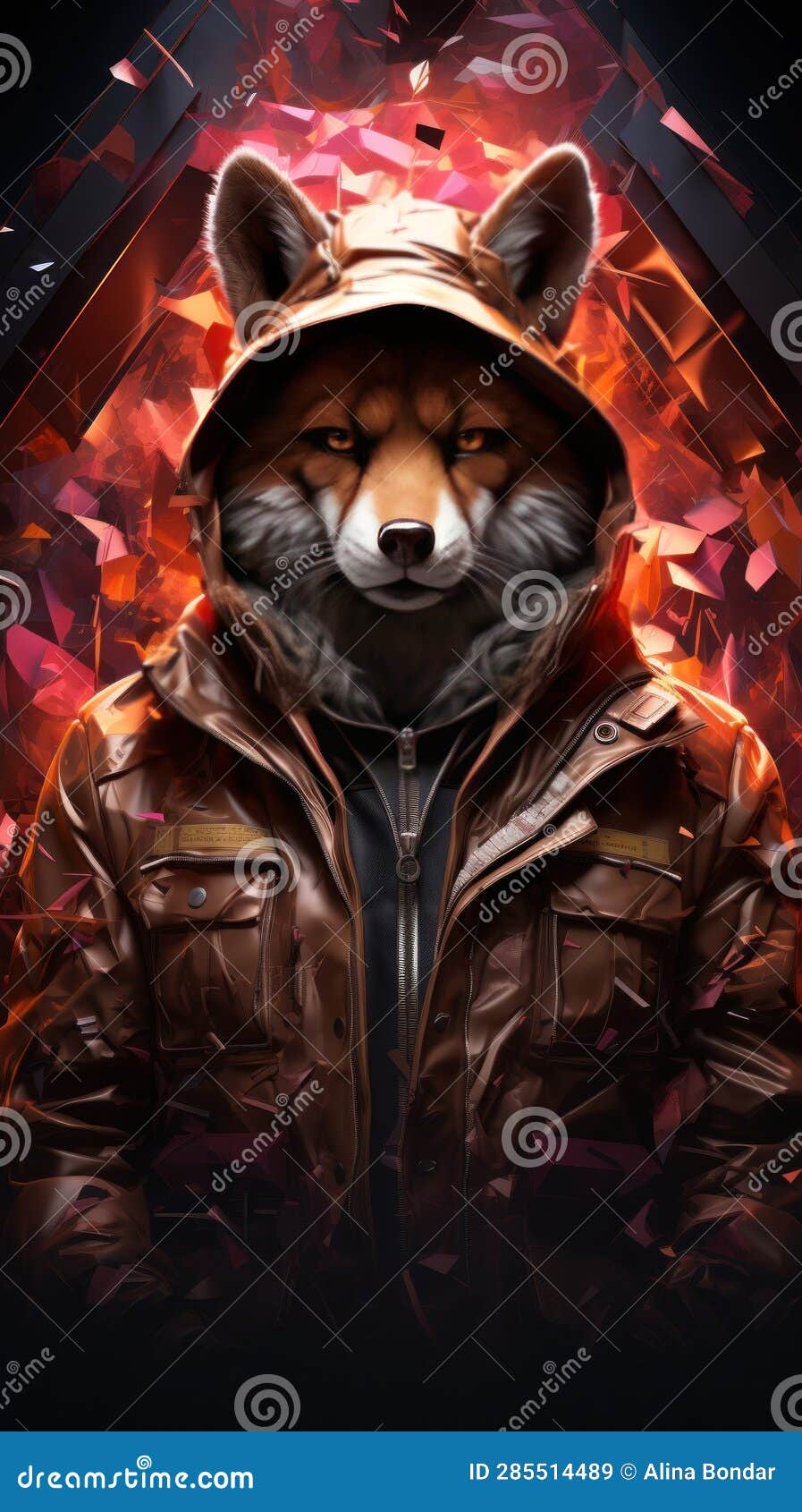 Tech-fox Bet: Anime Art in the Shadows. Created with Generative AI ...