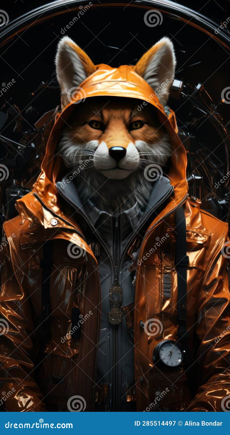 Tech-fox Bet: Anime Art in the Shadows. Created with Generative AI ...