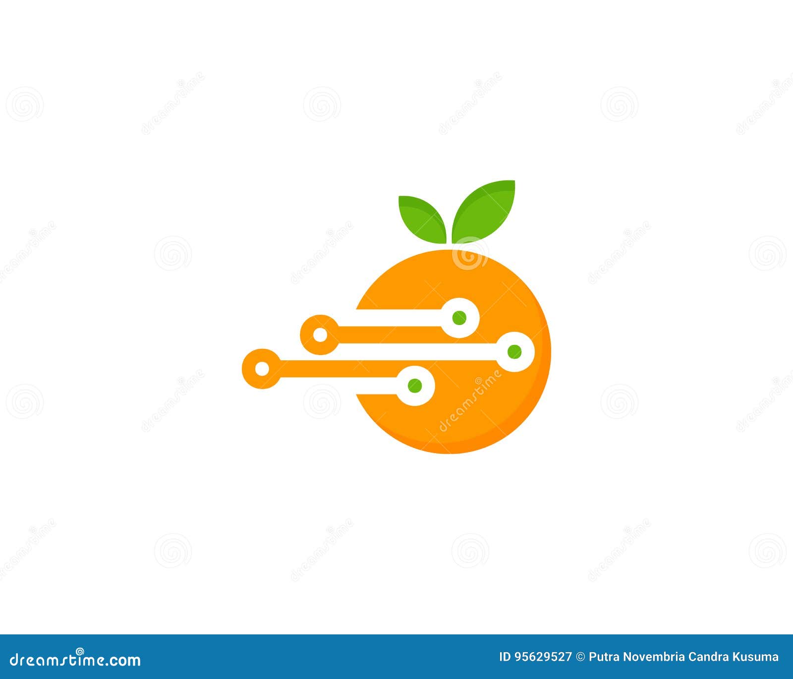 Tech Fruit Icon Logo Design Element Stock Vector - Illustration of ...