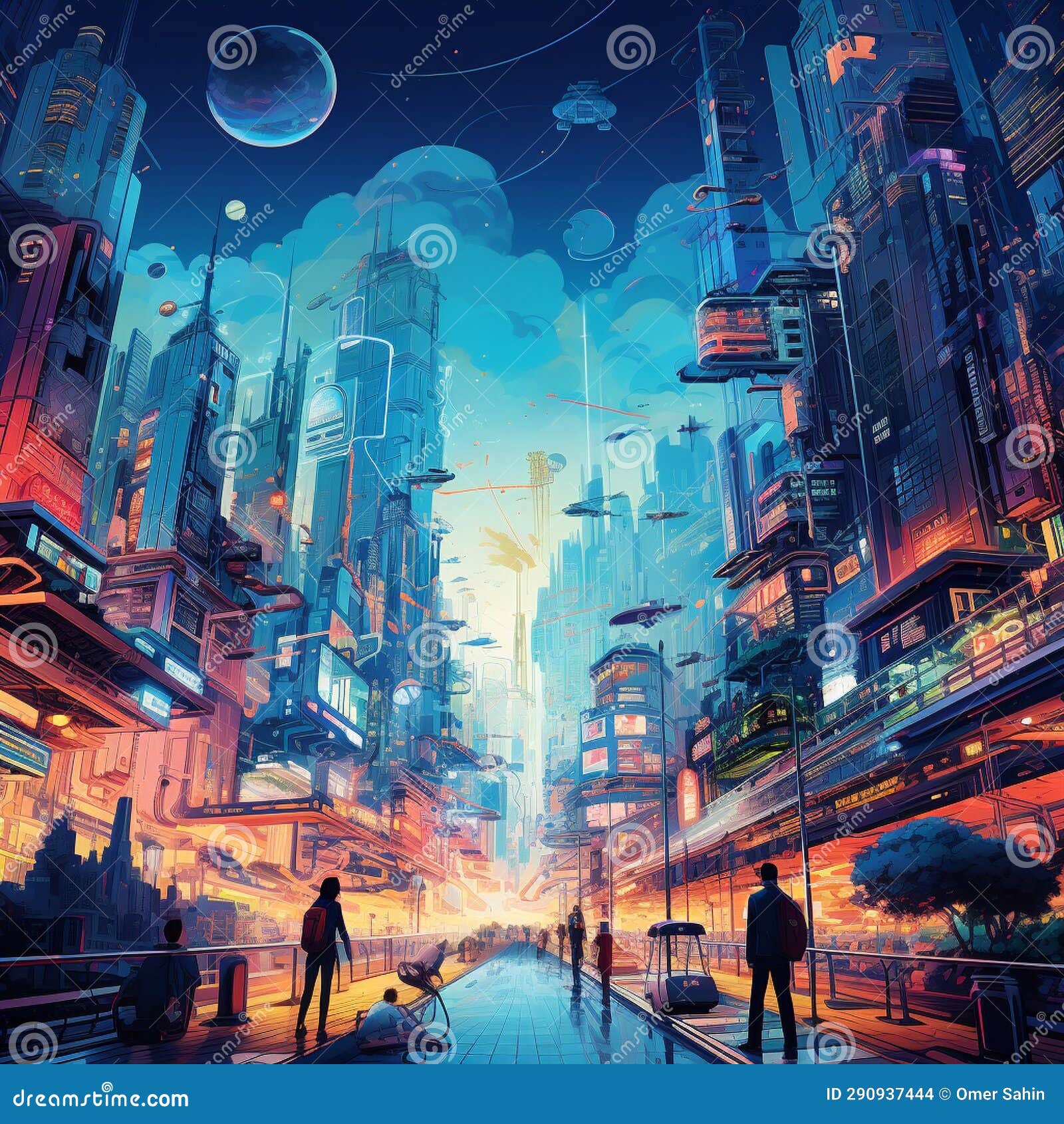 Tech Fusion - Elements of Technology Merging To Create a Futuristic ...