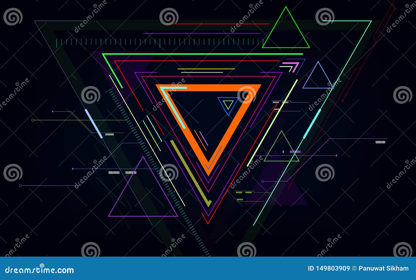 Tech Futuristic Abstract Backgrounds, Colorful Triangle. Vector ... Tech Futuristic Abstract Backgrounds, Colorful Triangle. Vector ...