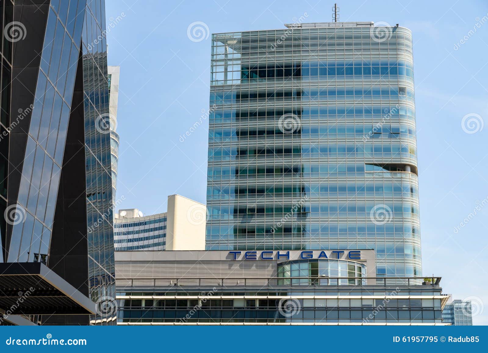 Tech Gate Tower Skyscraper in Vienna Editorial Image - Image of ...