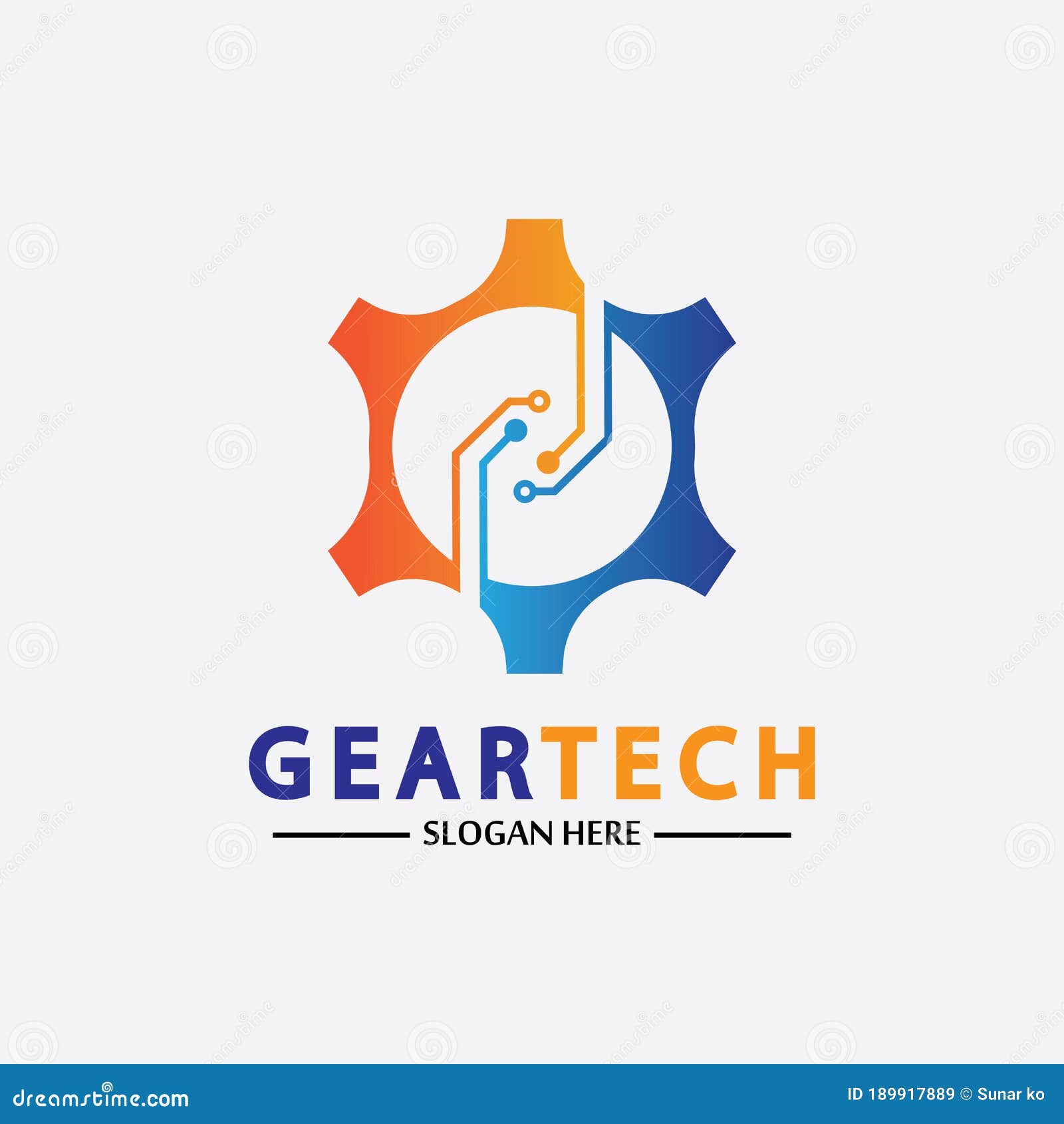 Tech Gear Logo Vector Design Template. Technology Logo Template Design ...