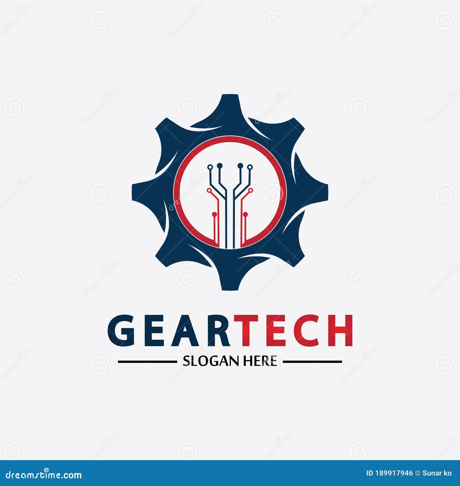 Tech Gear Logo Vector Design Template. Technology Logo Template Design ...