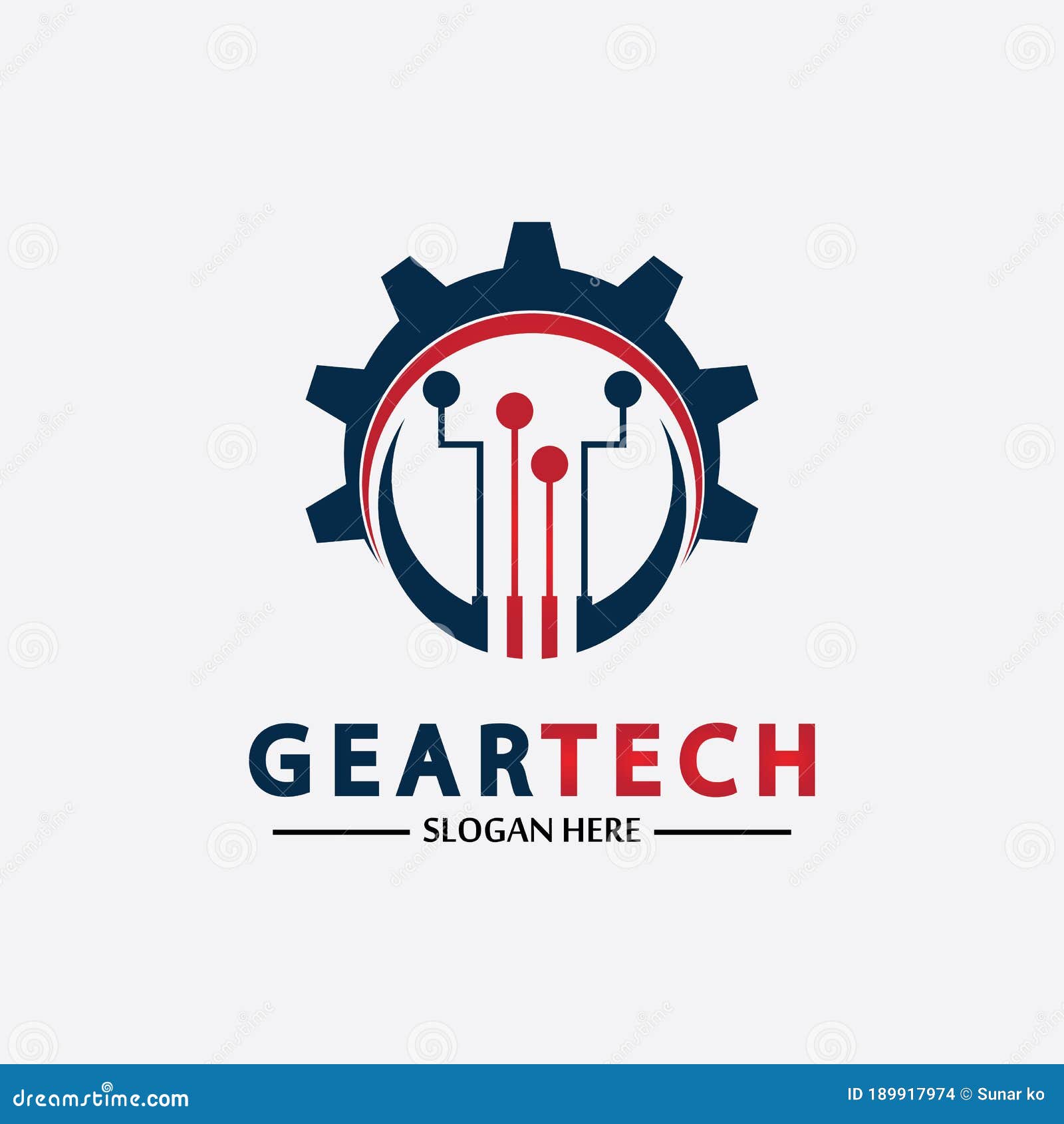 Tech Gear Logo Vector Design Template. Technology Logo Template Design ...