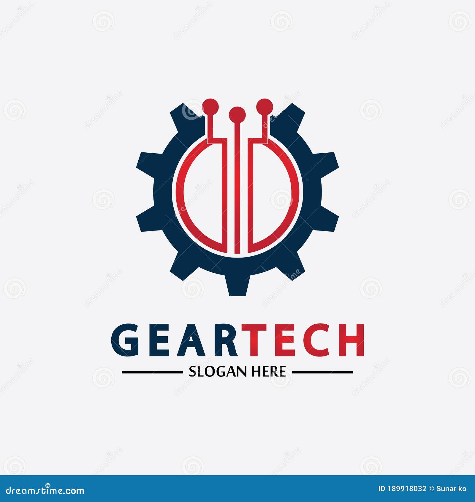 Tech Gear Logo Vector Design Template. Technology Logo Template Design ...
