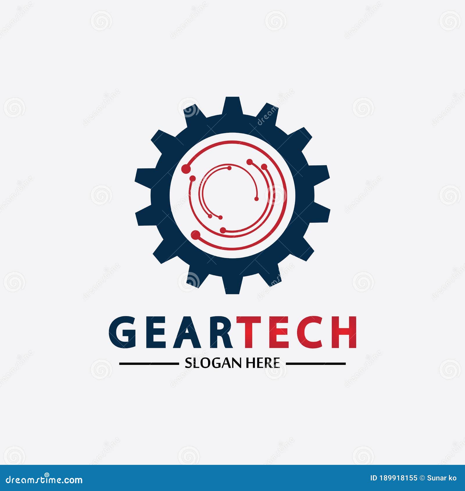 Tech Gear Logo Vector Design Template. Technology Logo Template Design ...