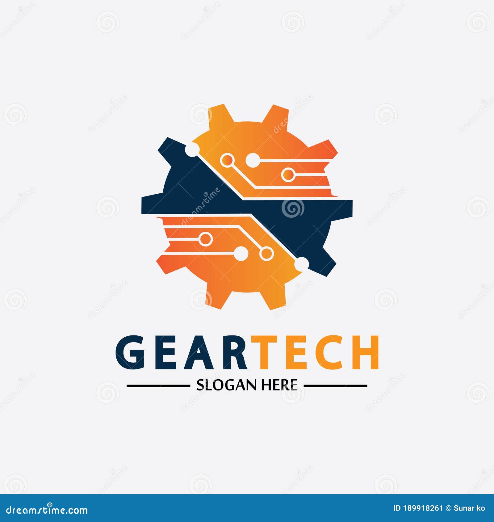 Tech Gear Logo Vector Design Template. Technology Logo Template Design ...