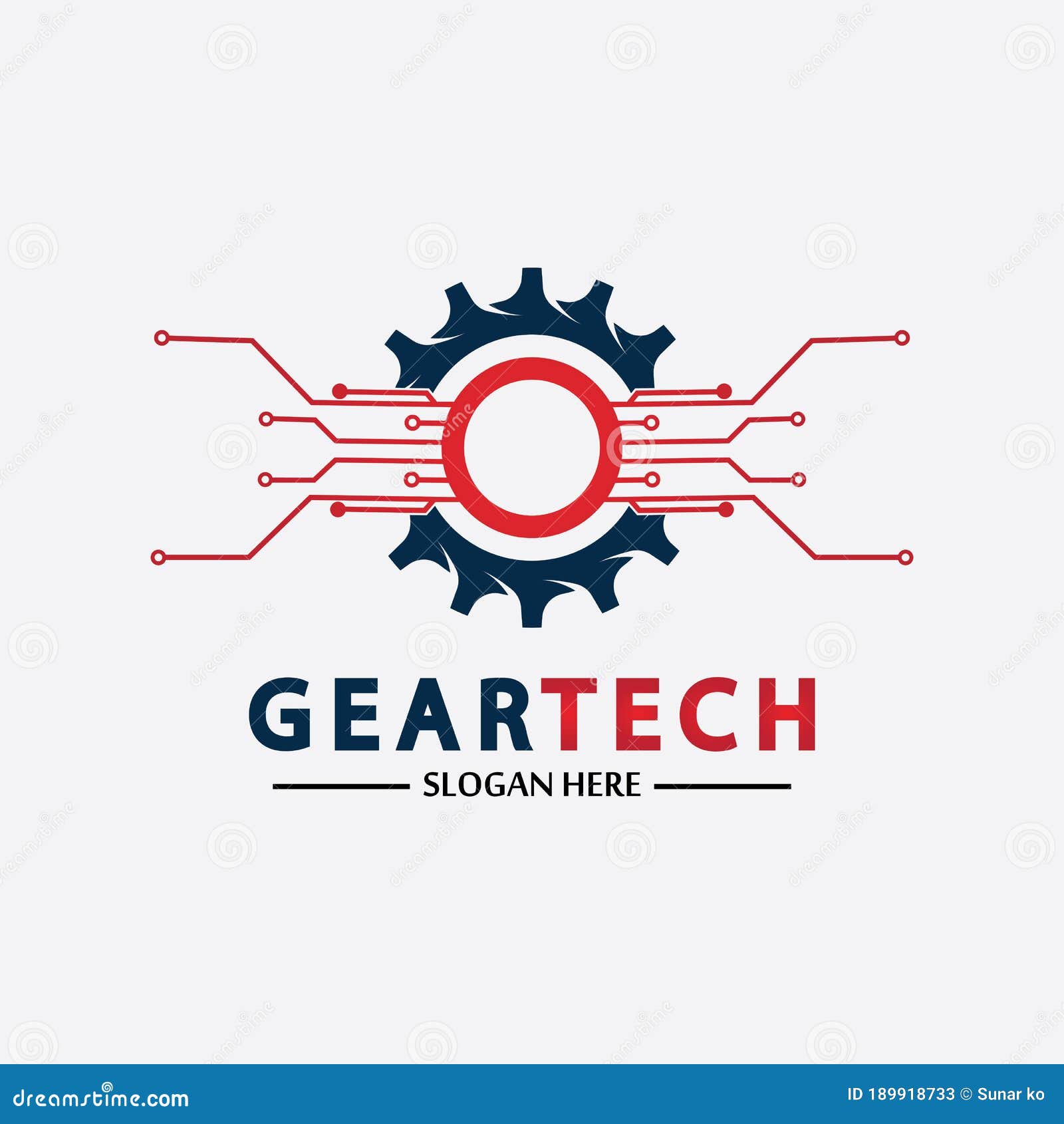 Tech Gear Logo Vector Design Template. Technology Logo Template Design ...