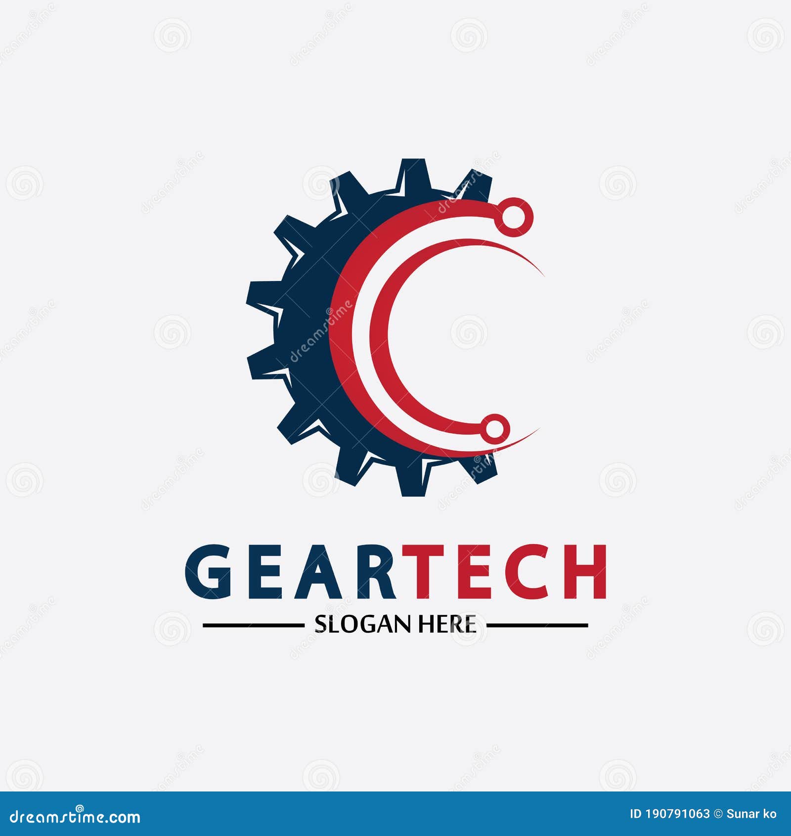 Tech Gear Logo Vector Design Template. Technology Logo Template Design ...