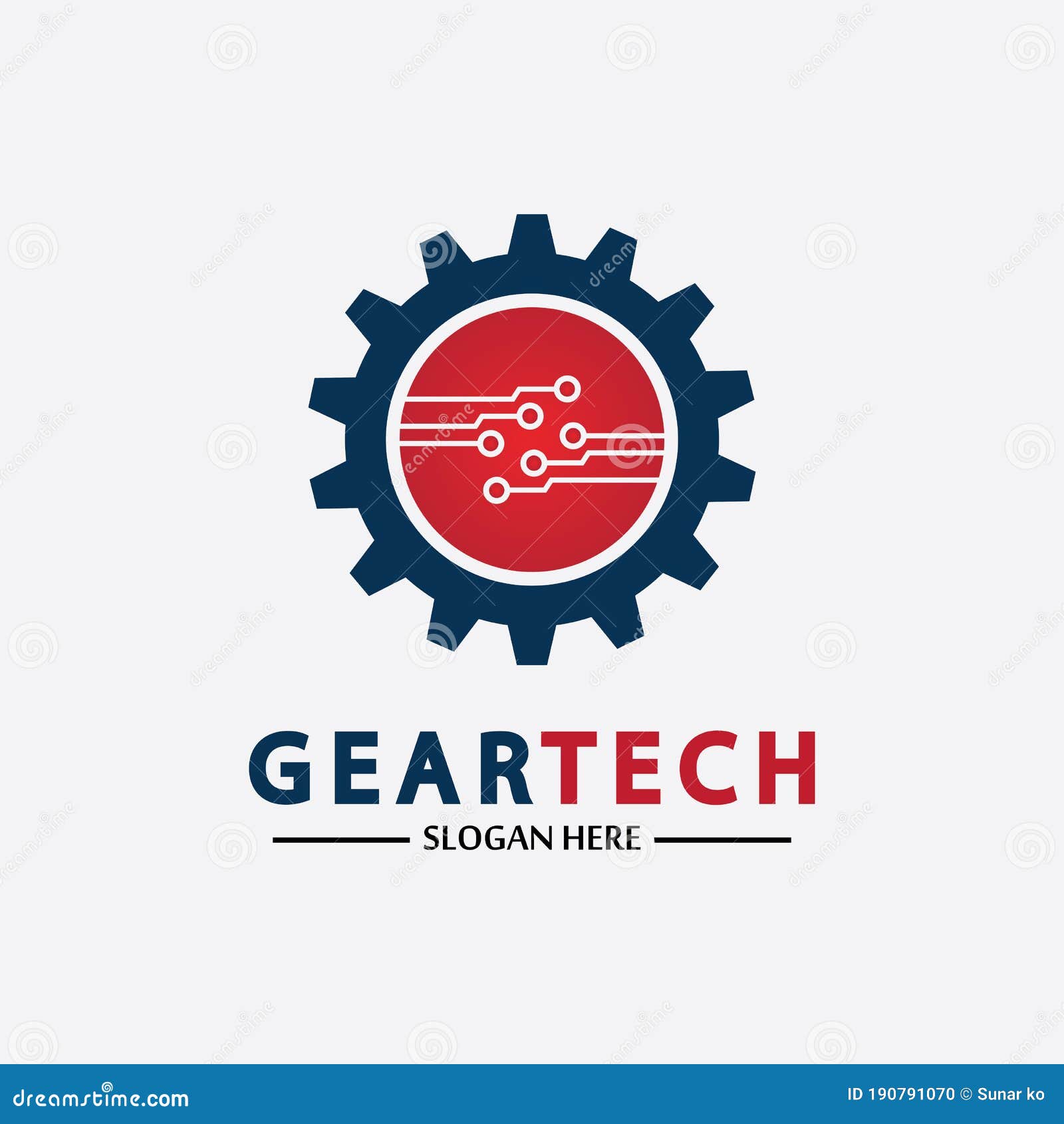 Tech Gear Logo Vector Design Template. Technology Logo Template Design ...