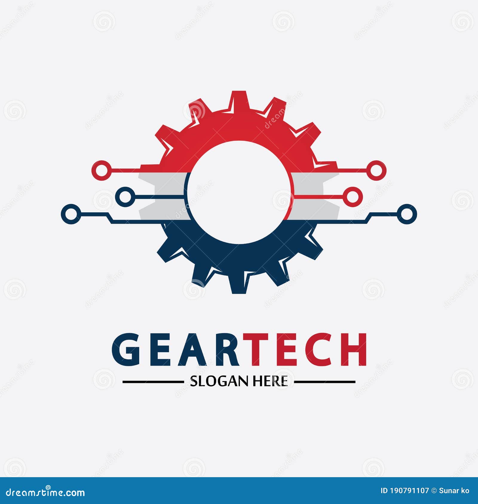 Tech Gear Logo Vector Design Template. Technology Logo Template Design ...