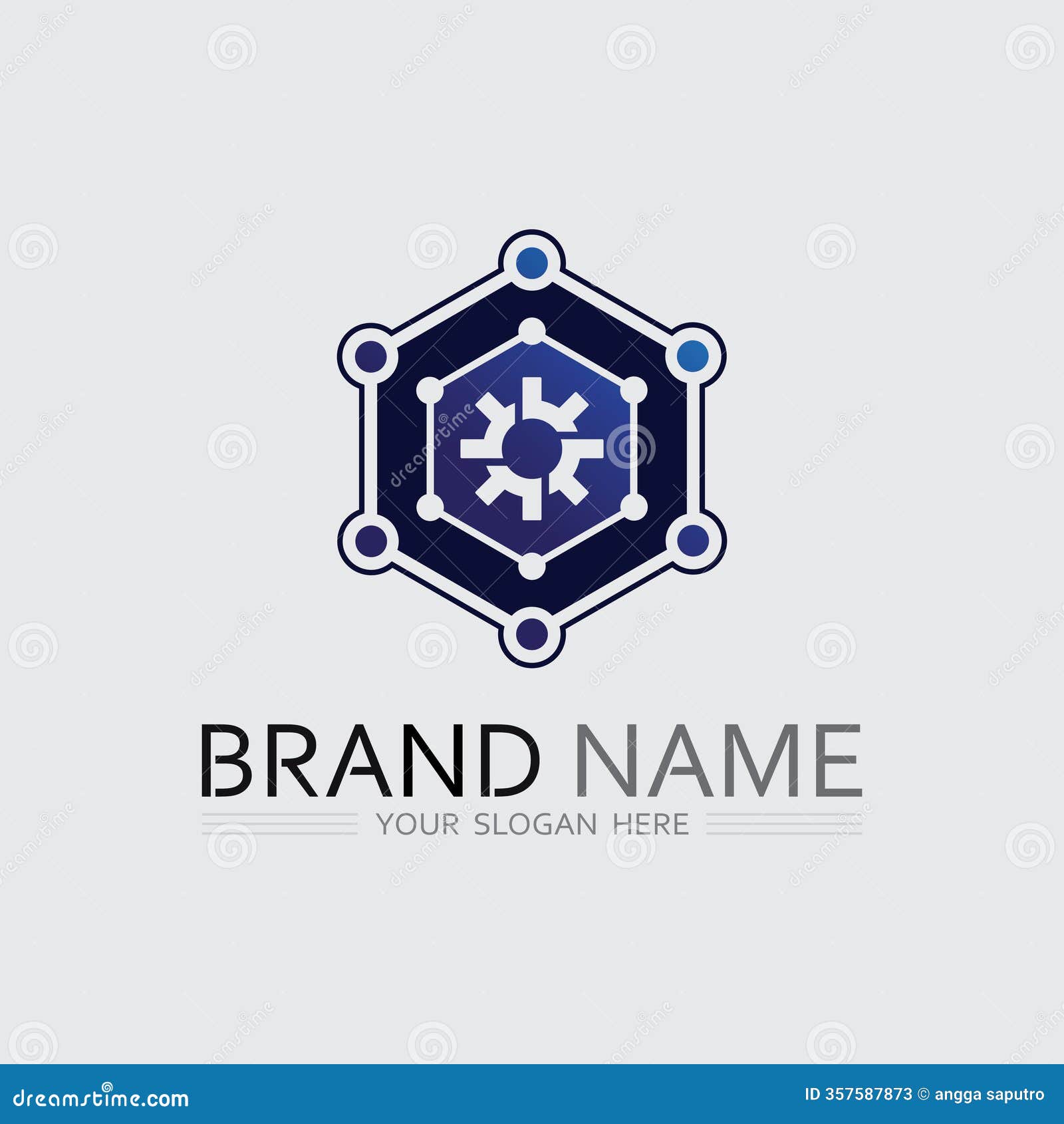 Tech Gear Logo Vector Design Template. Technology Logo Template Design ...