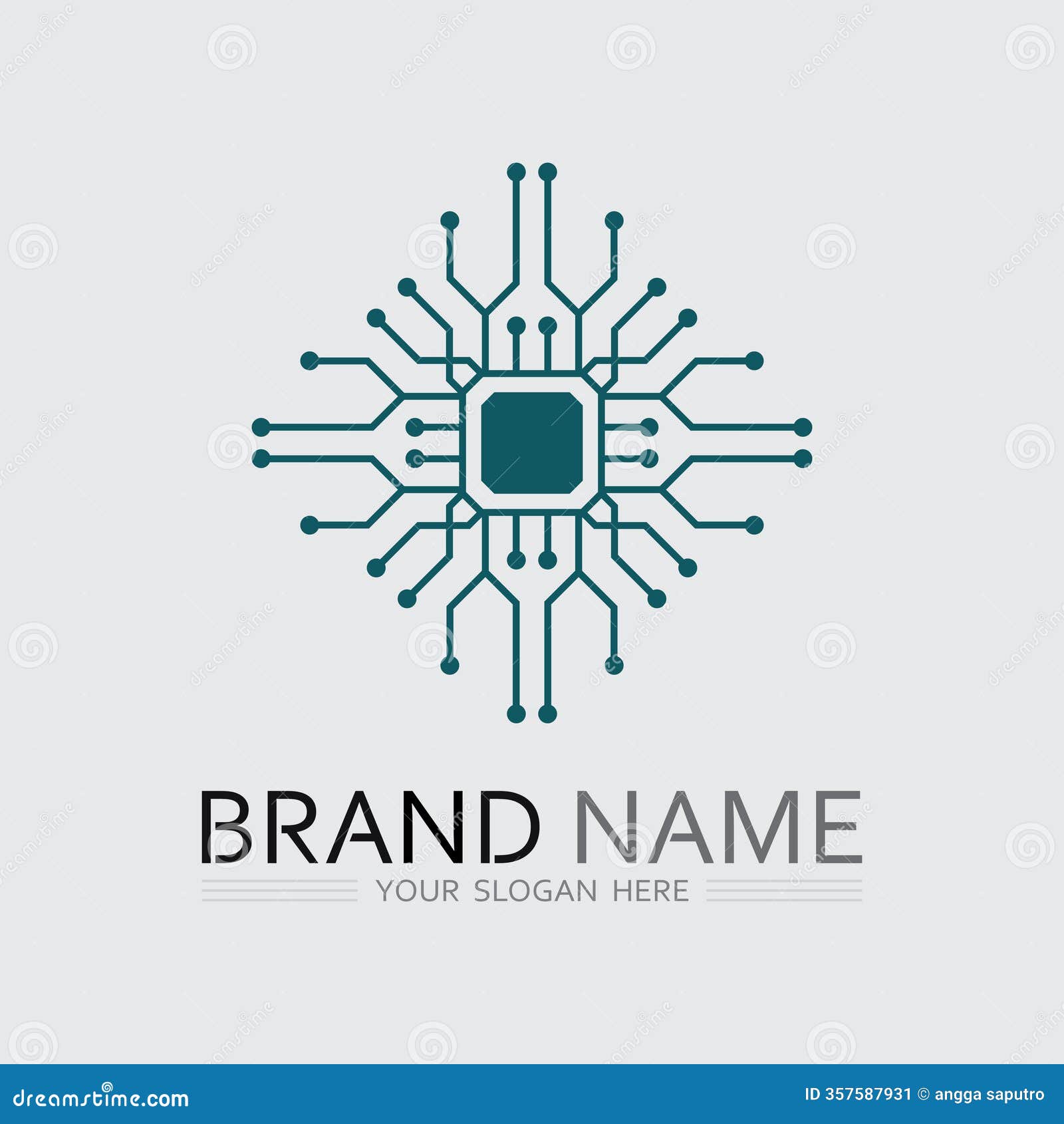 Tech Gear Logo Vector Design Template. Technology Logo Template Design ...