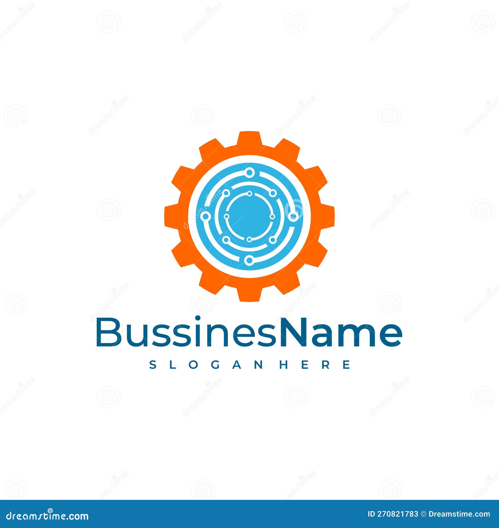 Tech Gear Logo Vector Template. Creative Gear Logo Design Concepts ...