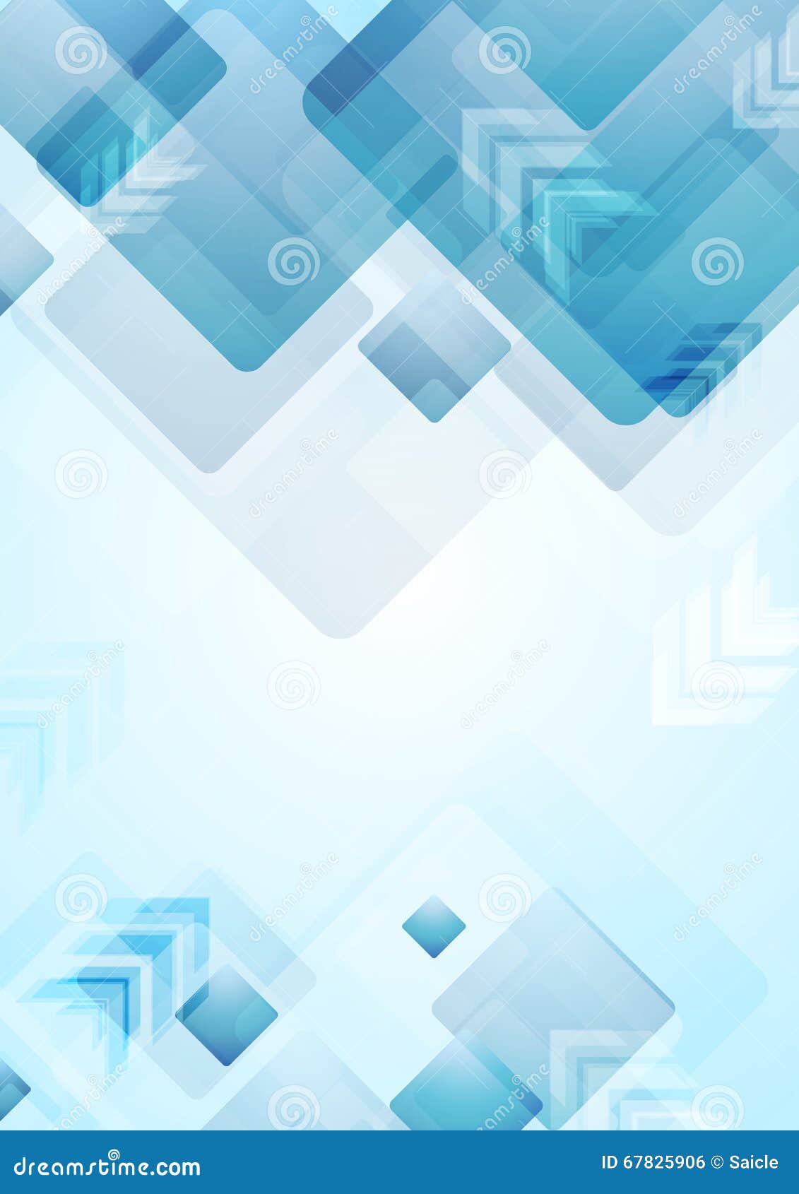 Tech Geometric Background with Squares and Arrows Stock Vector ...