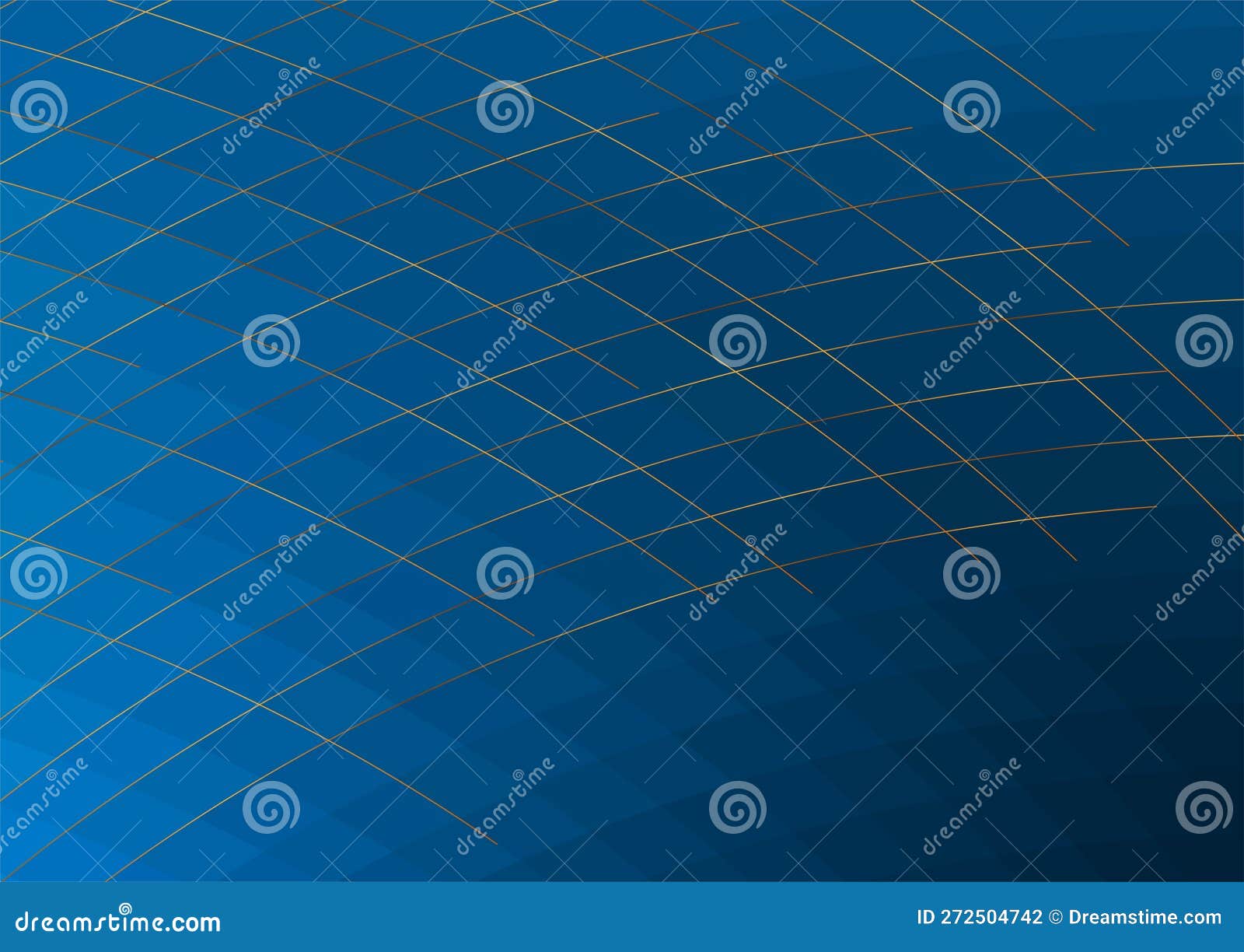 Tech Geometric Background with Wavy Golden Linear Grid Stock ...