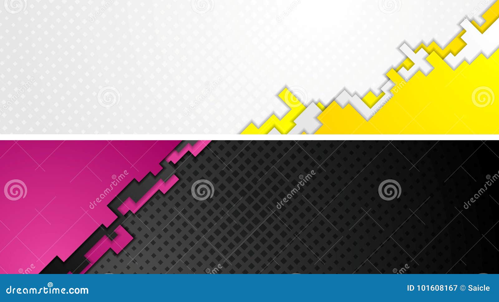 Tech Geometry Web Headers Banners Stock Vector - Illustration of concept, graphic: 101608167