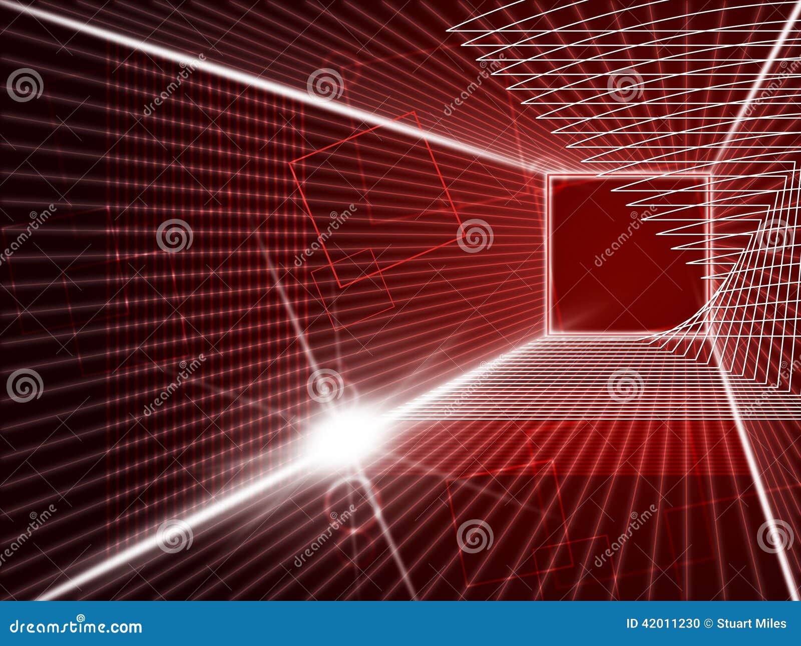 Tech Glow Shows Data Digital and Technology Stock Illustration ...