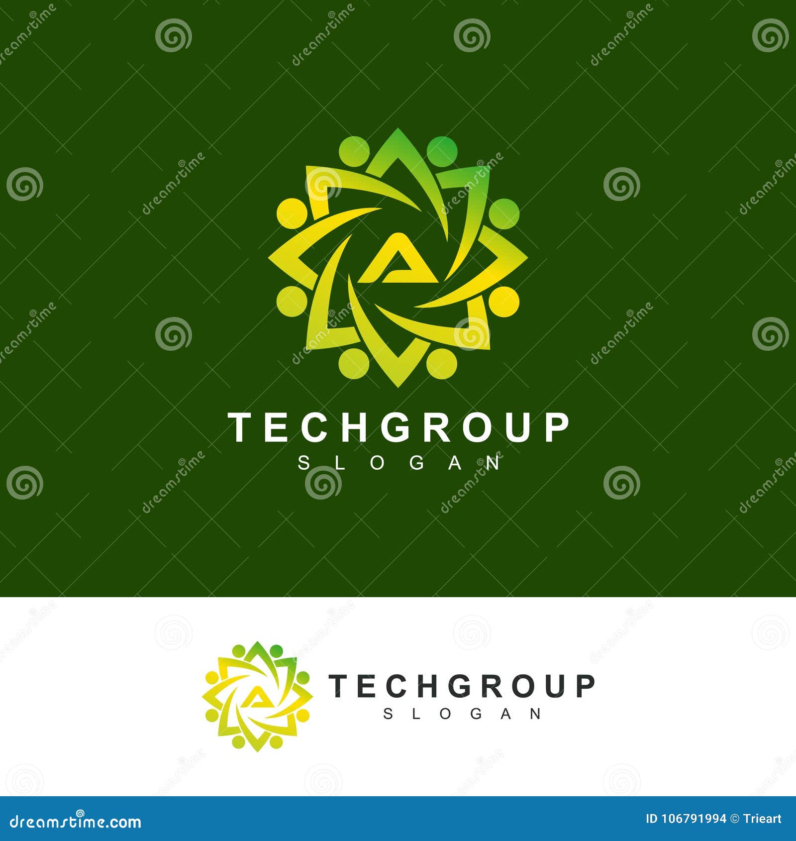 Tech Group Initial Letter a Logo Design Usable for Company Logo Stock ...