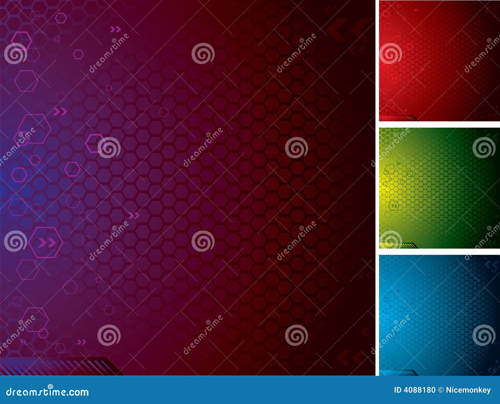 Tech hex stock vector. Illustration of border, colour - 4088180