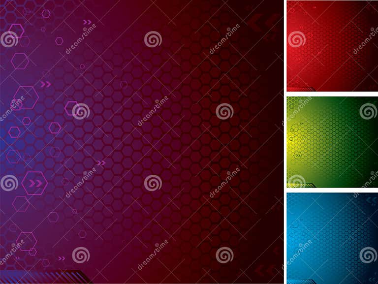 Tech hex stock vector. Illustration of border, colour - 4088180