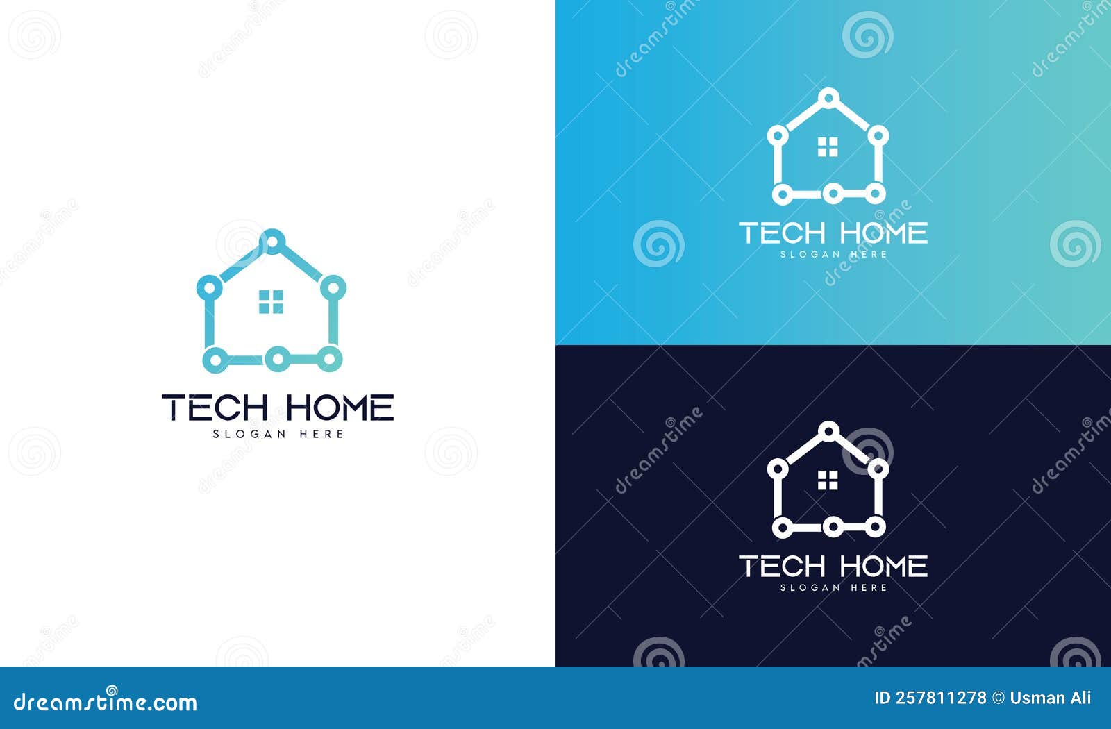Tech Home Digital Logo Design Template, Tech House, Logo Template ...