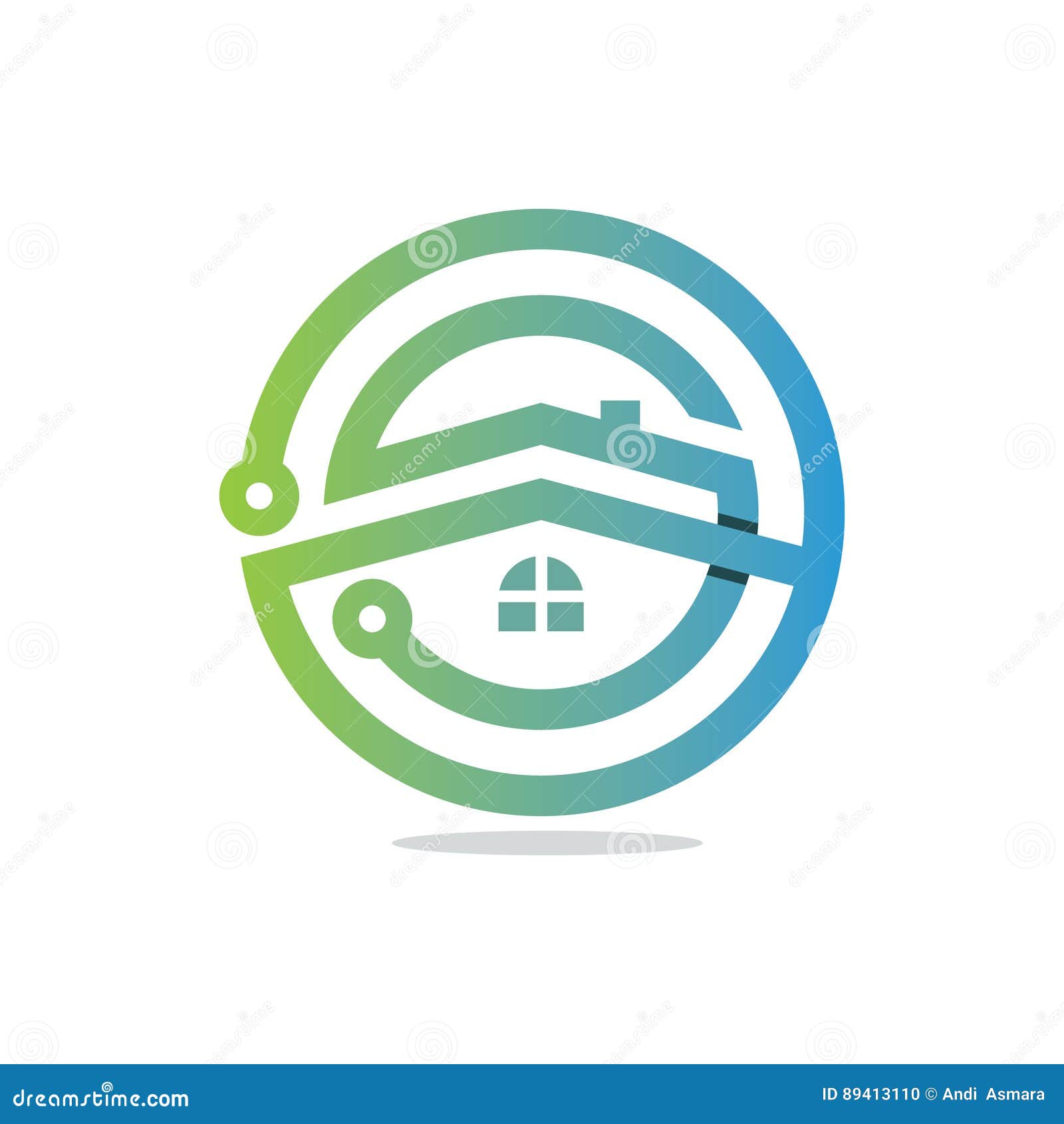 Tech House stock vector. Illustration of sophisticated - 89413110