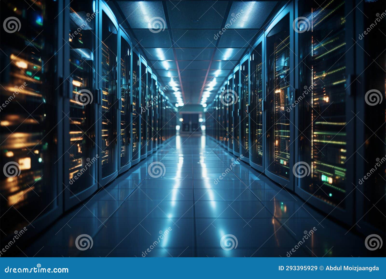 Tech Hub a Glimpse Inside the Data Centers Server Room Stock ...