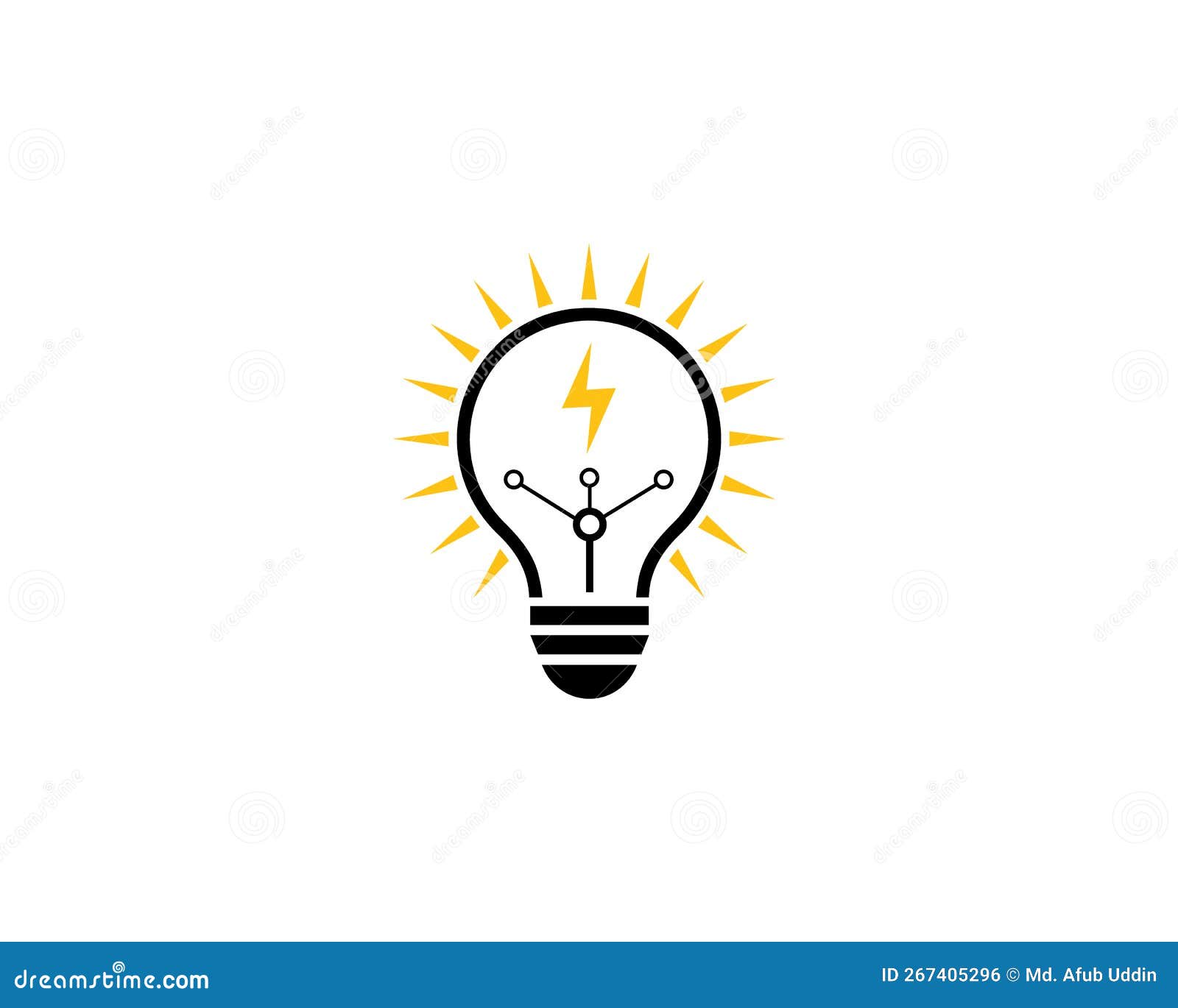 Tech Idea and Light Bulb Icon Logo Design Stock Vector - Illustration ...