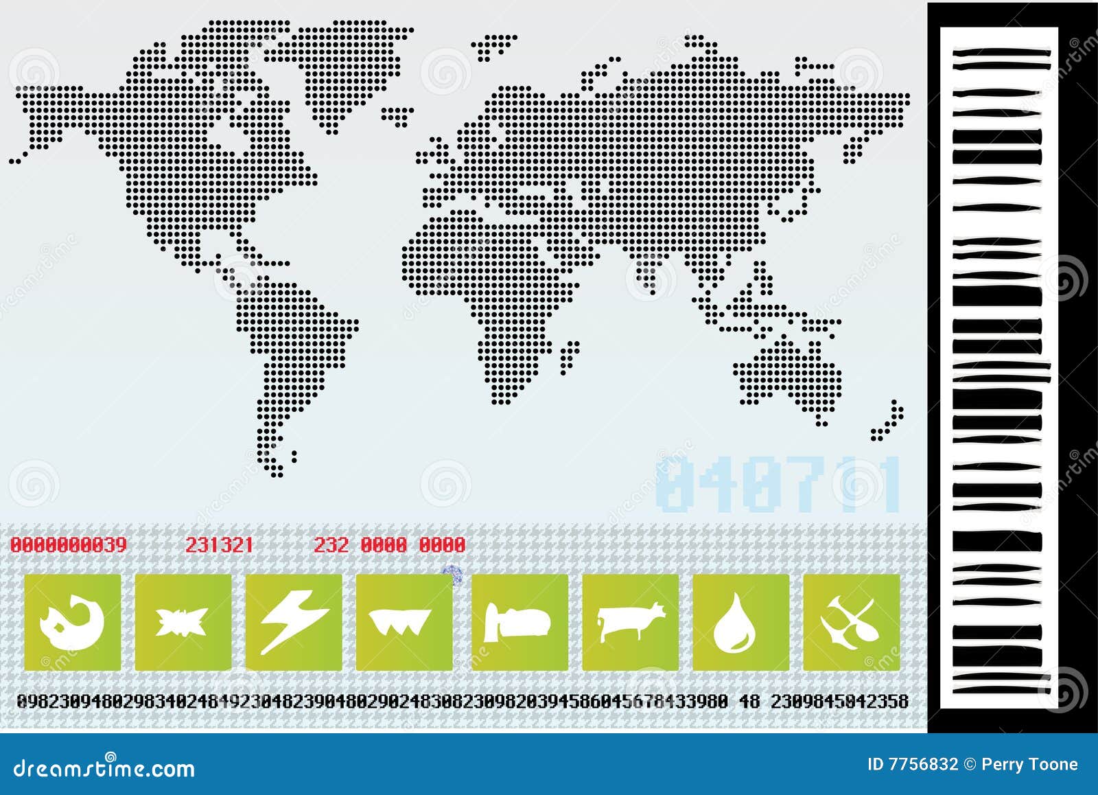 Tech Industry World Map stock vector. Illustration of national - 7756832