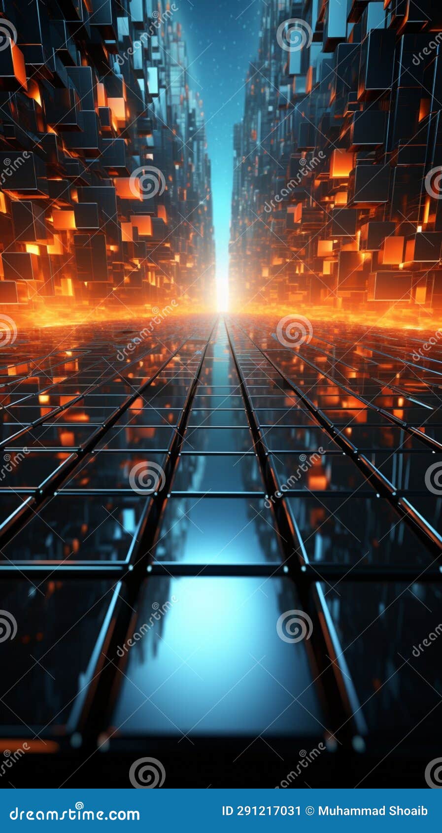 Tech Infused Comic Dream Abstract Futuristic Elements in a Flat Comic ...