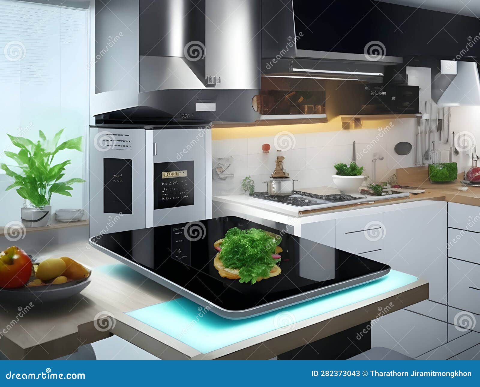 Tech-Infused Kitchen: Embrace the Future of Culinary Innovation Stock ...