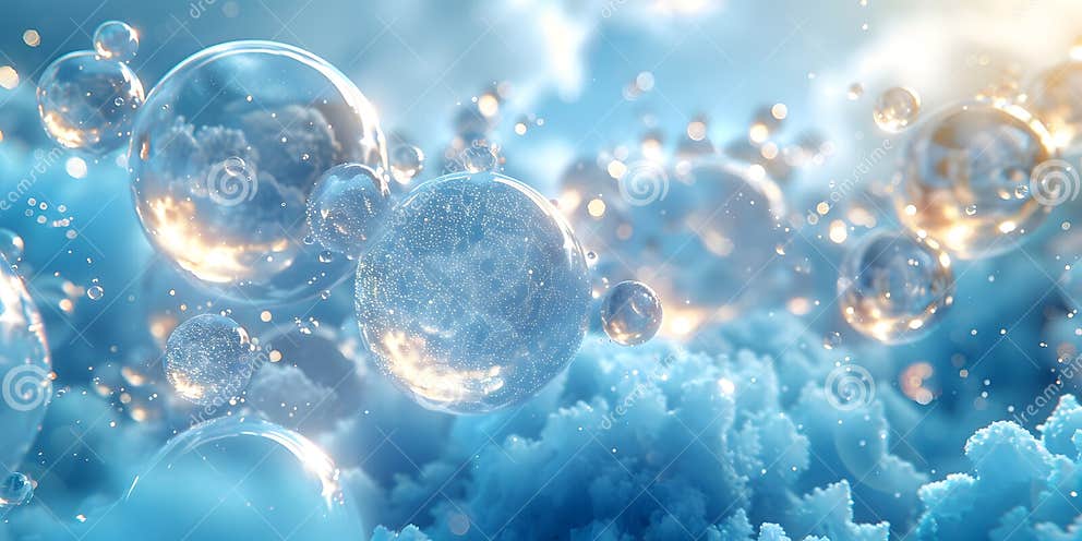 Tech-Innovative Blue and White Virtual Sphere Background Stock ...