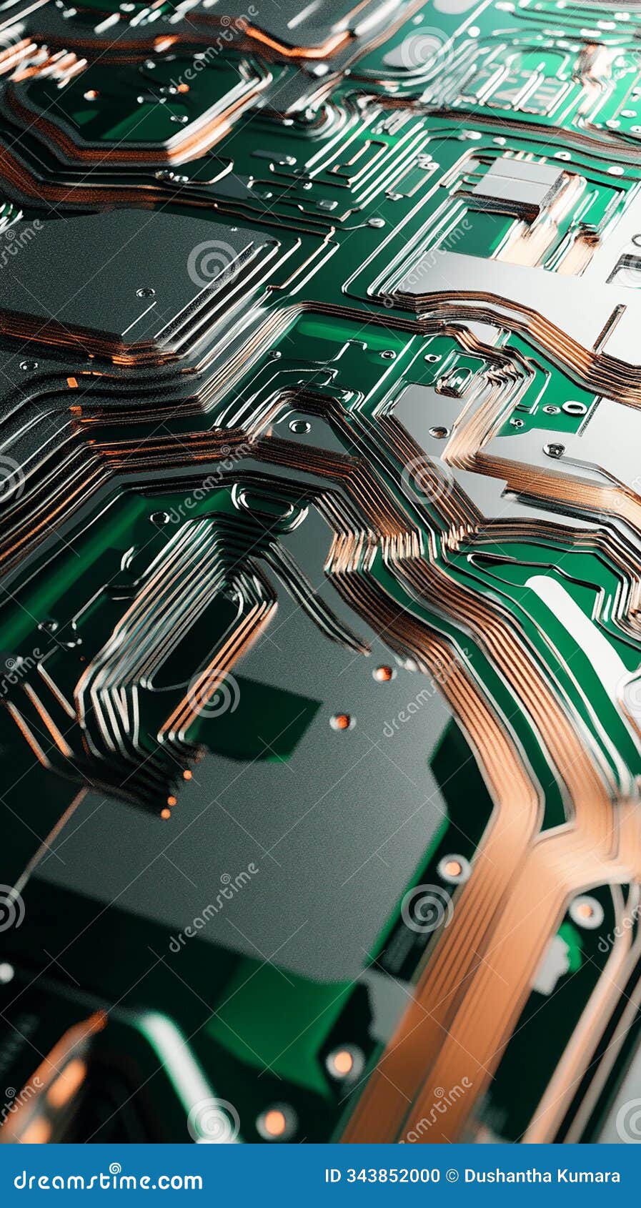 Tech-Inspired Geometric Circuit Board Pattern Design Stock Illustration ...