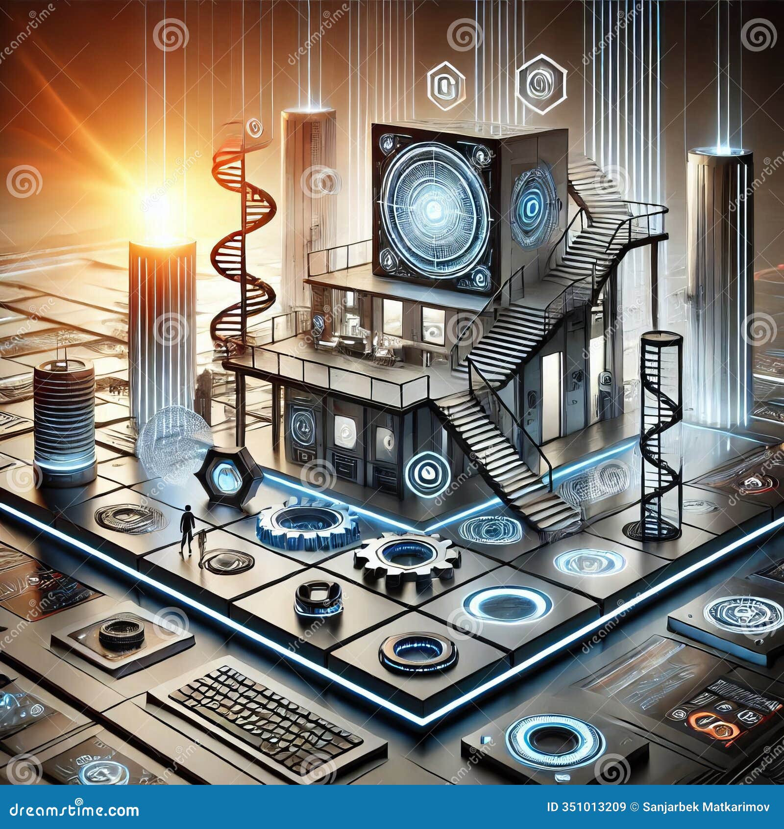 AI Technology Seamlessly Integrated Into Everyday Life Royalty-Free ...