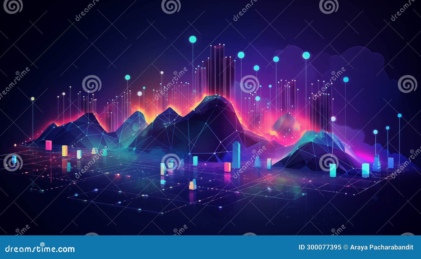 Tech Integration Backdrop with Interconnected Circuits Illustration, AI ...