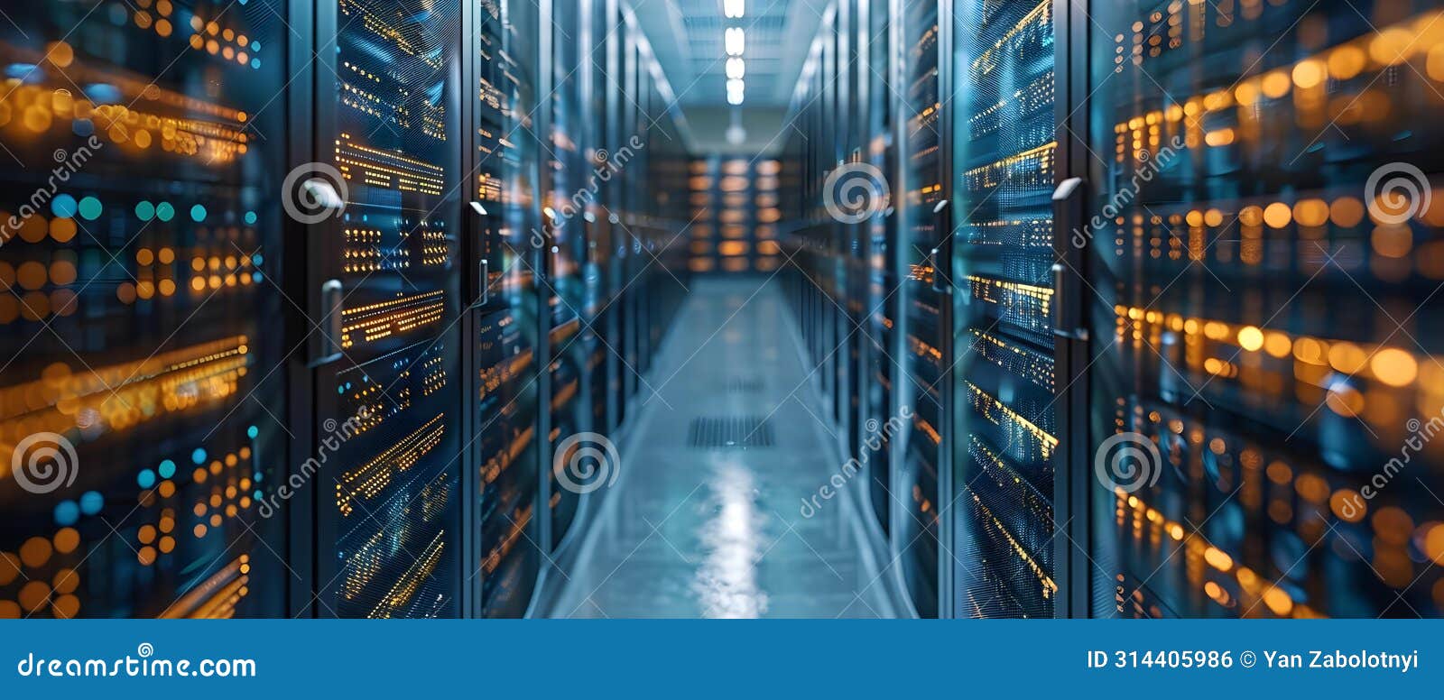 Data Centers Nerve Center Server Rooms Depicted As Tech Hub Royalty ...