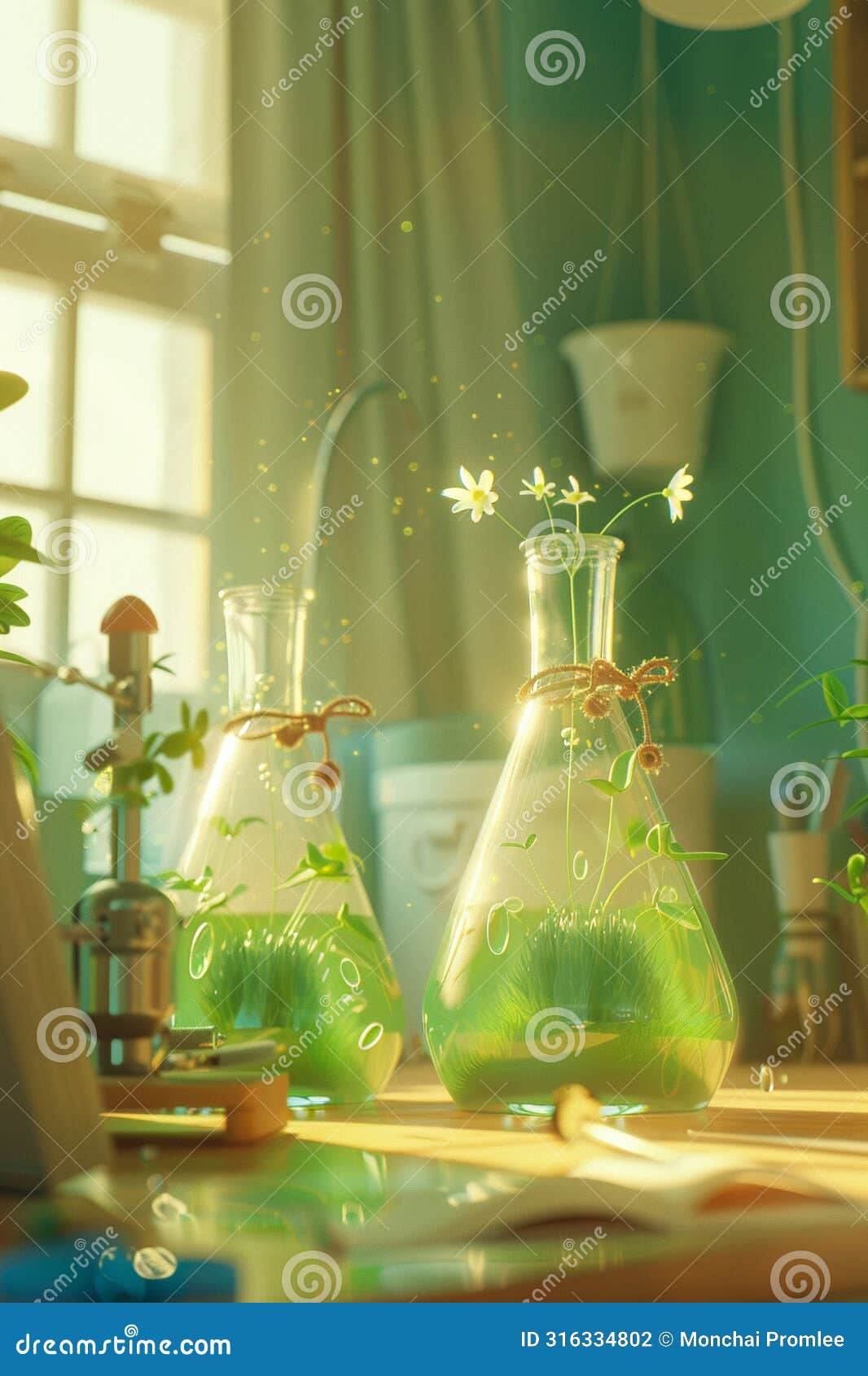 Testing Lab A Clean Laboratory Setting Where A Technician Is Running ...