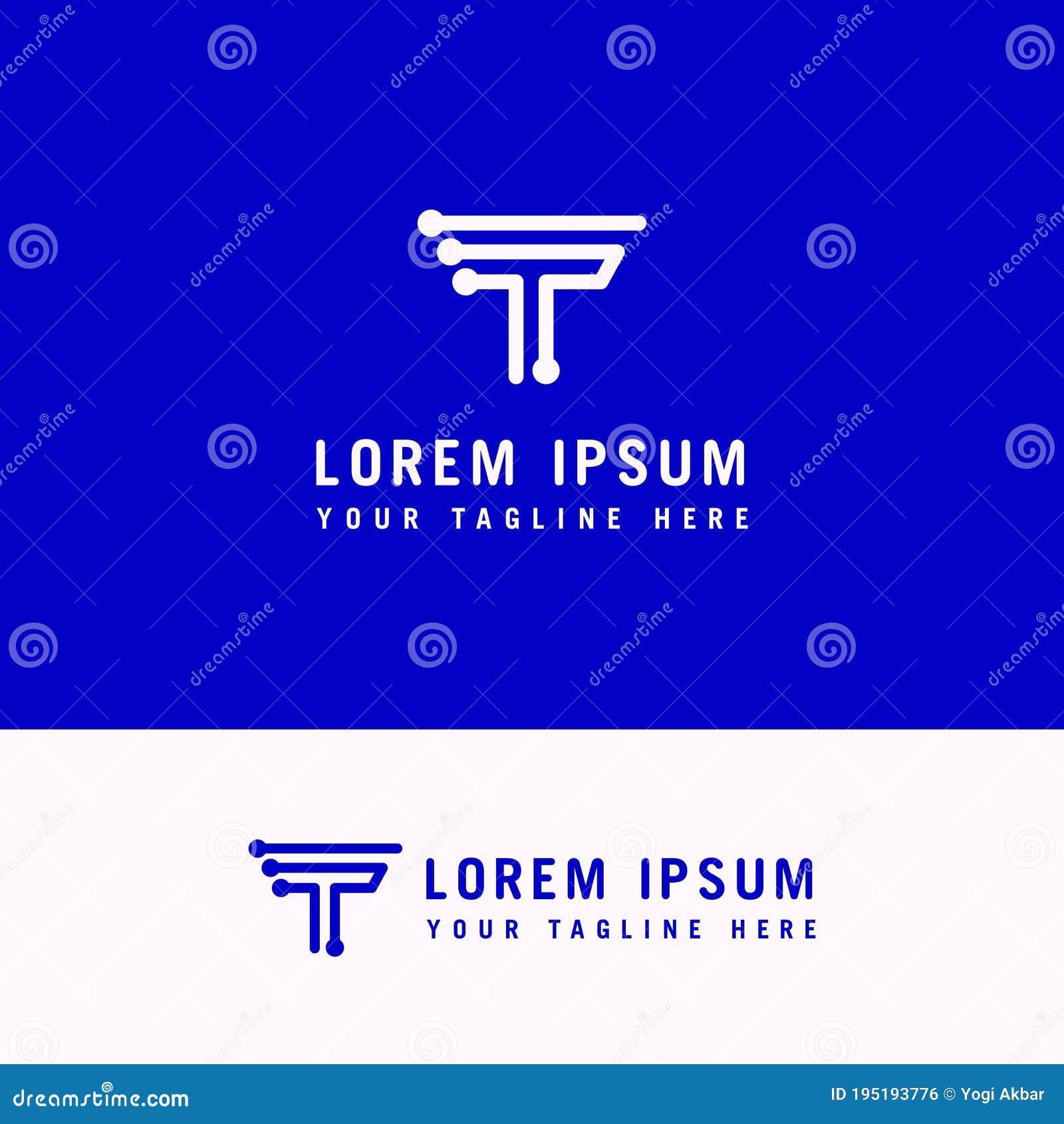 Tech Letter T Initial Letter Logo Concept Template Stock Vector ...