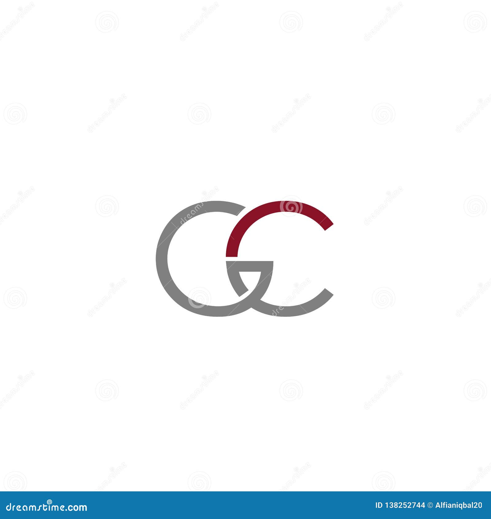 Abstract GC Letter Initial Logo. Symbol of GC Geometry, Alphabet Icon ...